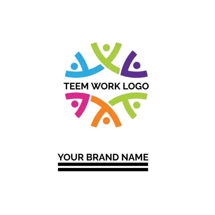 TEEM WORK LOGO Template | PosterMyWall