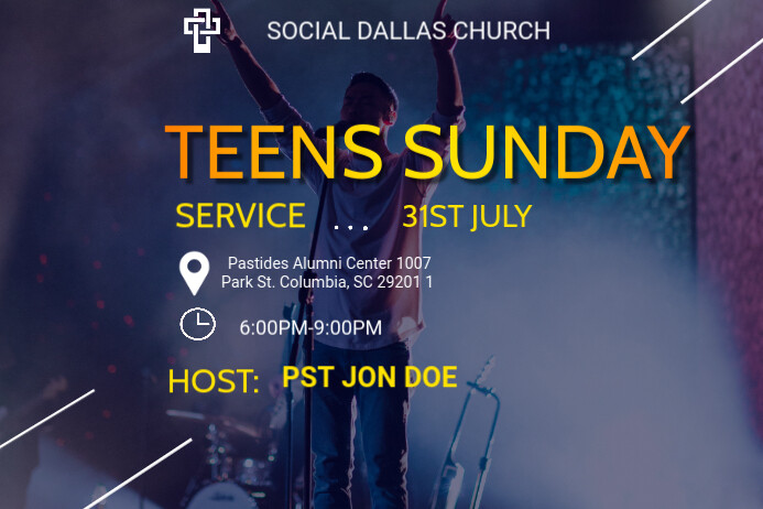 Teens Sunday (1) Template | PosterMyWall