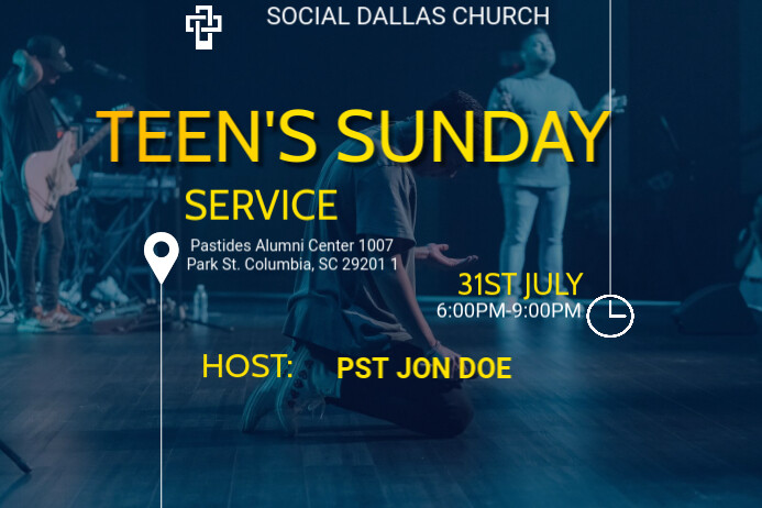 TEENS SUNDAY (1) Template | PosterMyWall
