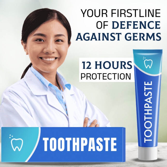 Copia de Teeth care & toothpaste flyer post | PosterMyWall