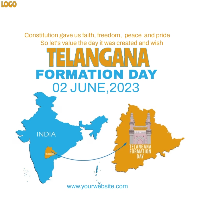 Telangana formation day Template | PosterMyWall