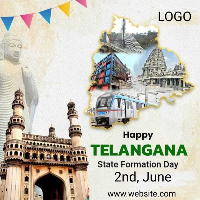 Copy of Telangana formation day | PosterMyWall