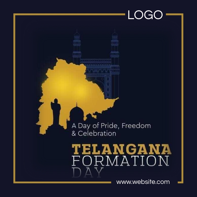 Telangana formation day Template | PosterMyWall