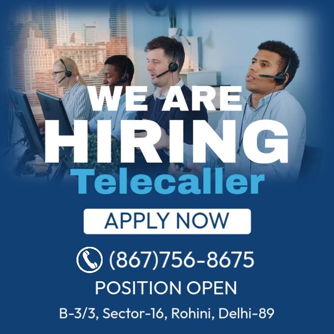 Telecaller Hiring Template | PosterMyWall