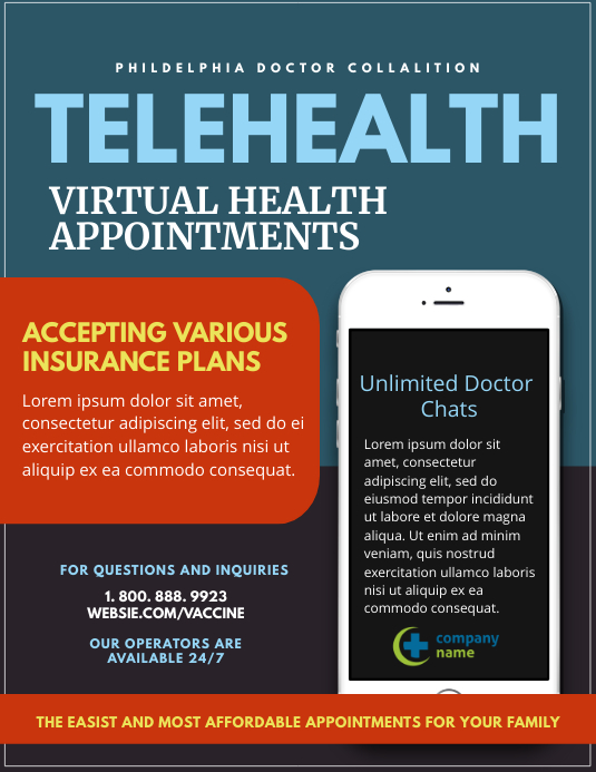 Telehealth Template | PosterMyWall