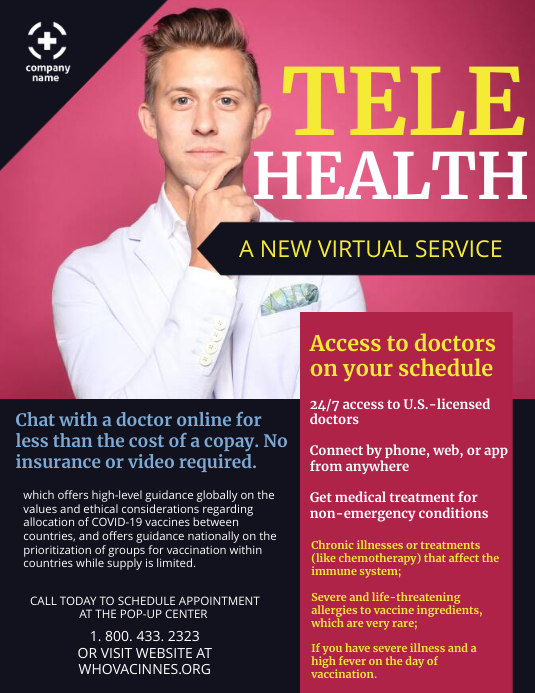 Telehealth Template | PosterMyWall