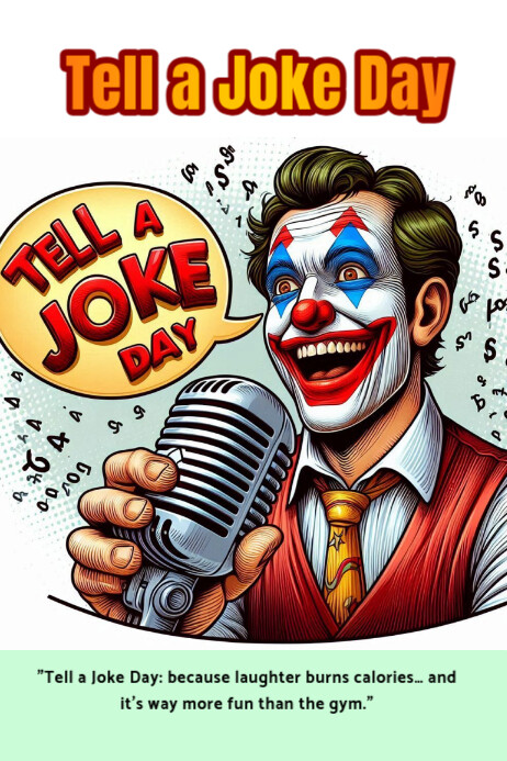 Plantilla de Tell a joke day | PosterMyWall