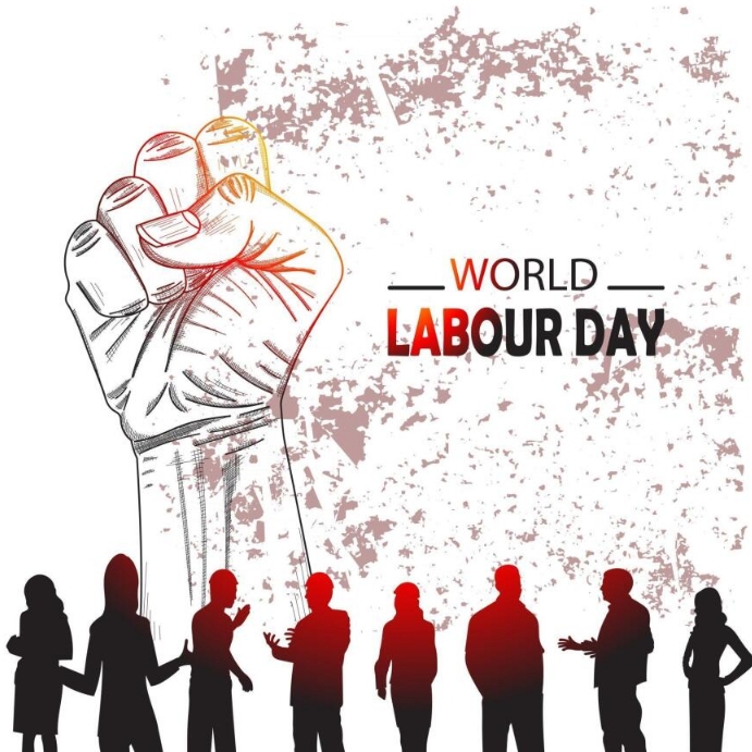 Template 1 May Happy Labor Day Poster flyer | PosterMyWall