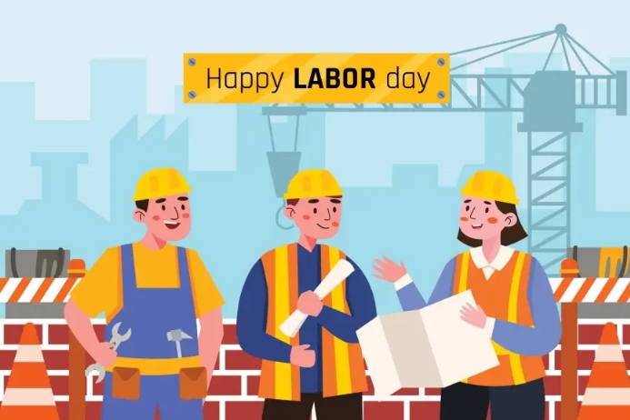 Copy of Template 1 May Happy Labor Day Poster flyer | PosterMyWall