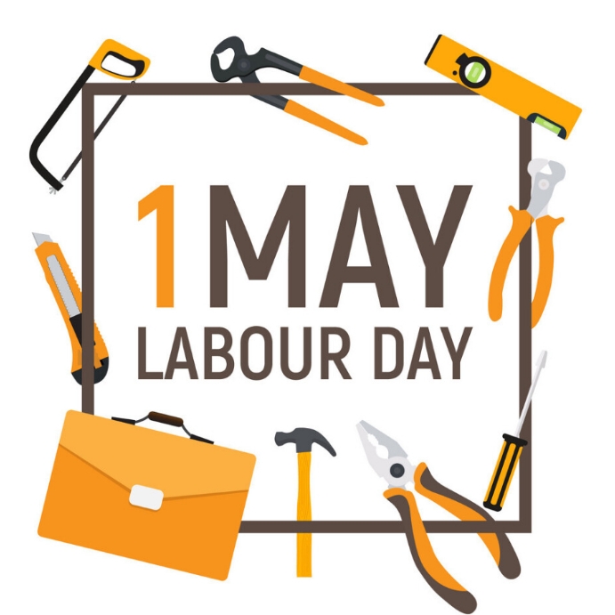 Template 1 May Happy Labor Day Poster flyer | PosterMyWall