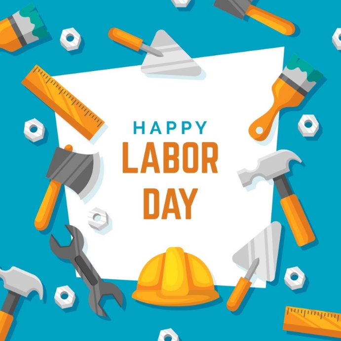 Template 1 May Happy Labor Day Poster flyer | PosterMyWall