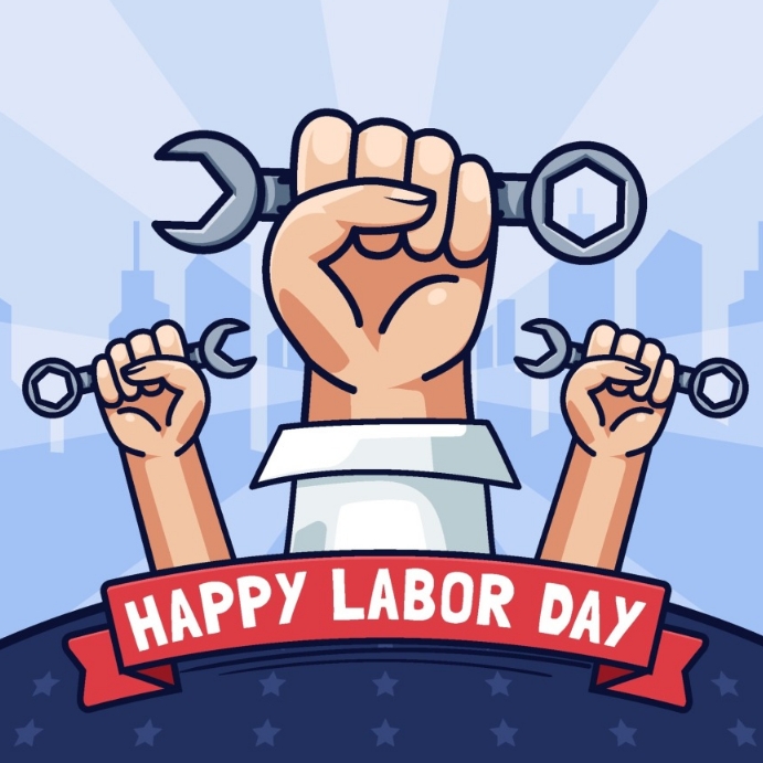 Template 1 May Happy Labor Day Poster flyer | PosterMyWall