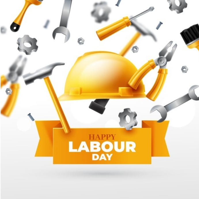 Template 1 May Happy Labor Day Poster flyer | PosterMyWall