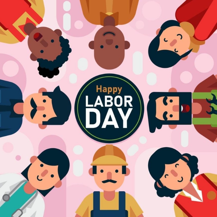 Template 1 May Happy Labor Day Poster flyer | PosterMyWall
