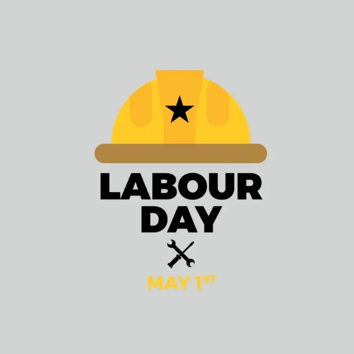 Template 1 May Happy Labor Day Poster flyer | PosterMyWall