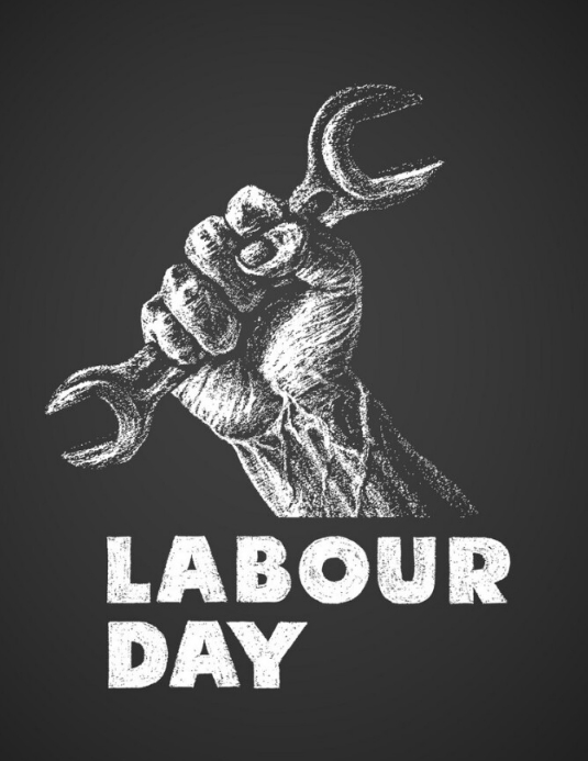 Template 1 May Happy Labor Day Poster flyer | PosterMyWall