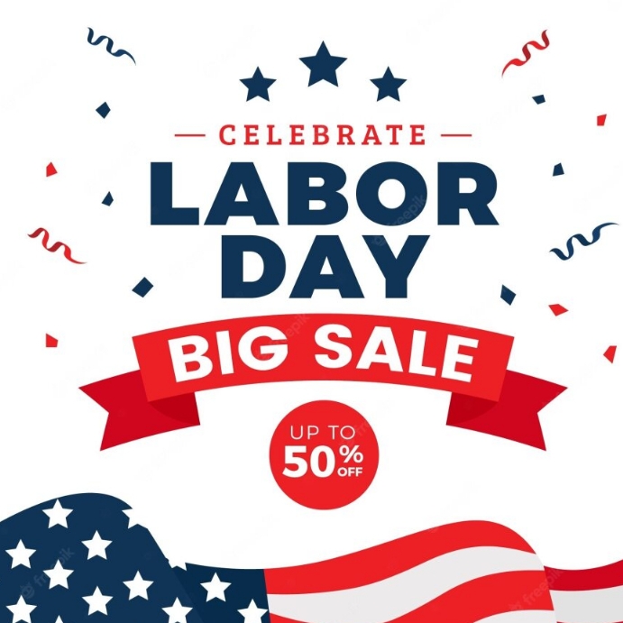 Template American Happy Labor Day Poster | PosterMyWall