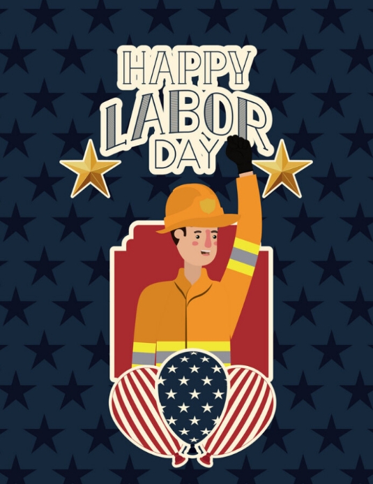 Template American Happy Labor Day Poster | PosterMyWall