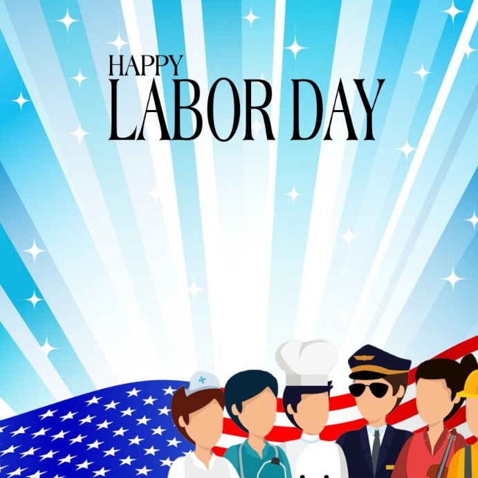 Template American Happy Labor Day Poster | PosterMyWall