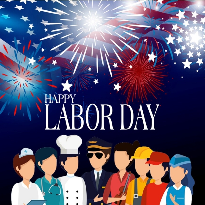 Template American Happy Labor Day Poster | PosterMyWall