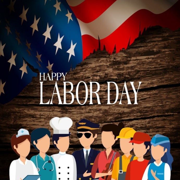 Copy of Template American Happy Labor Day Poster | PosterMyWall