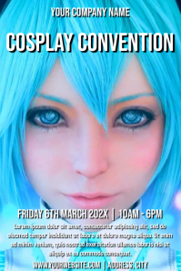 Template anime cosplay | PosterMyWall