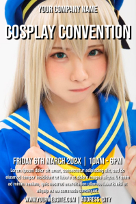 Template anime cosplay | PosterMyWall