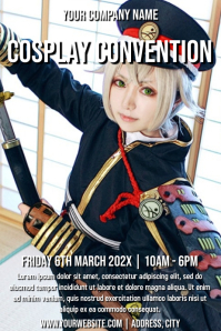 Template anime cosplay | PosterMyWall