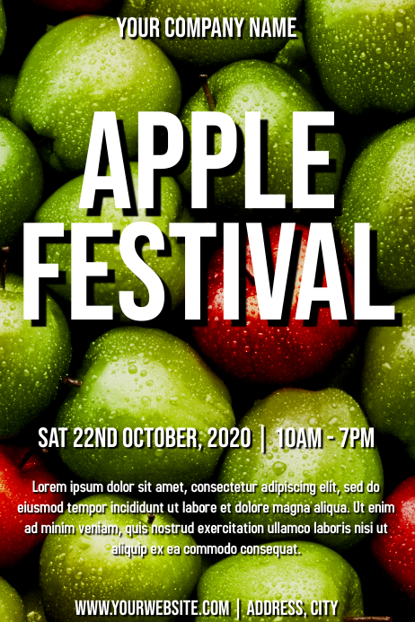 Template apple festival | PosterMyWall