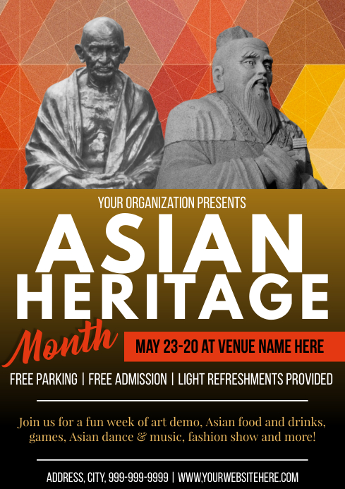 Template asian heritage month | PosterMyWall
