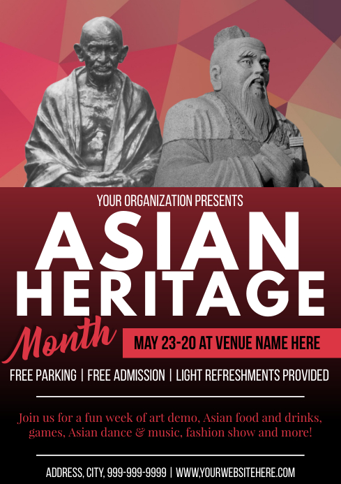 Template asian heritage month | PosterMyWall