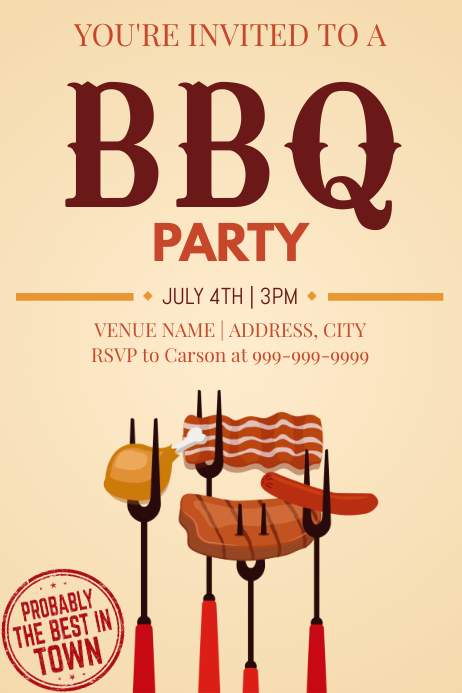 Template bbq | PosterMyWall