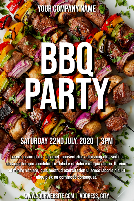 Template bbq party | PosterMyWall