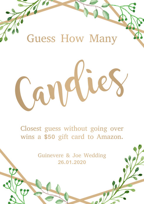 Template candy guess | PosterMyWall