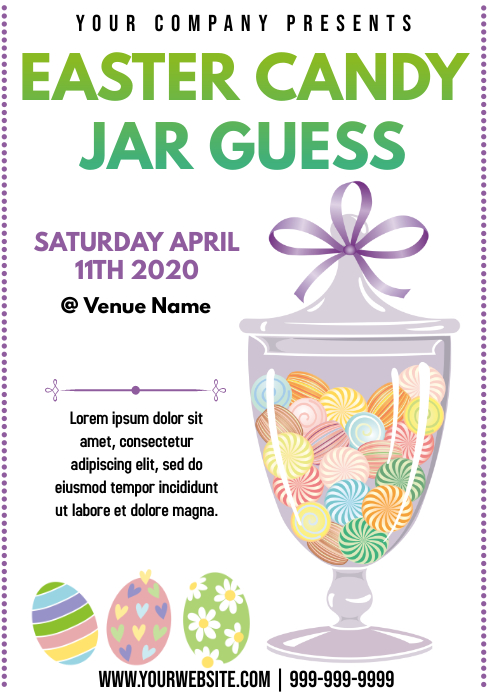 Template candy guess easter | PosterMyWall