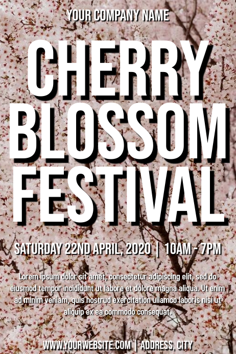 Template cherry blossom festival | PosterMyWall