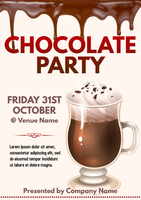 Template chocolate | PosterMyWall