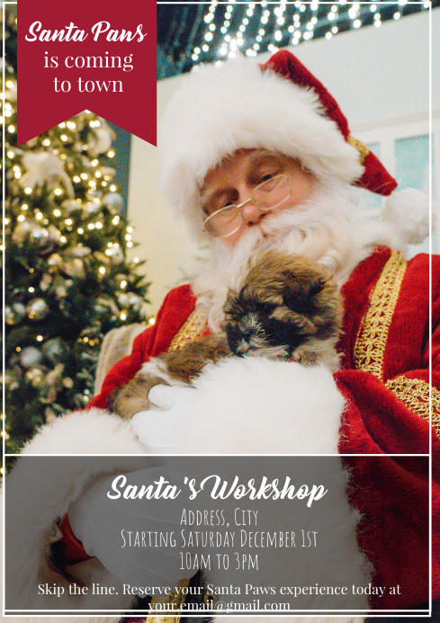 Template Christmas Santa Photos | PosterMyWall
