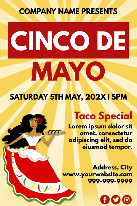 Template cinco de mayo | PosterMyWall