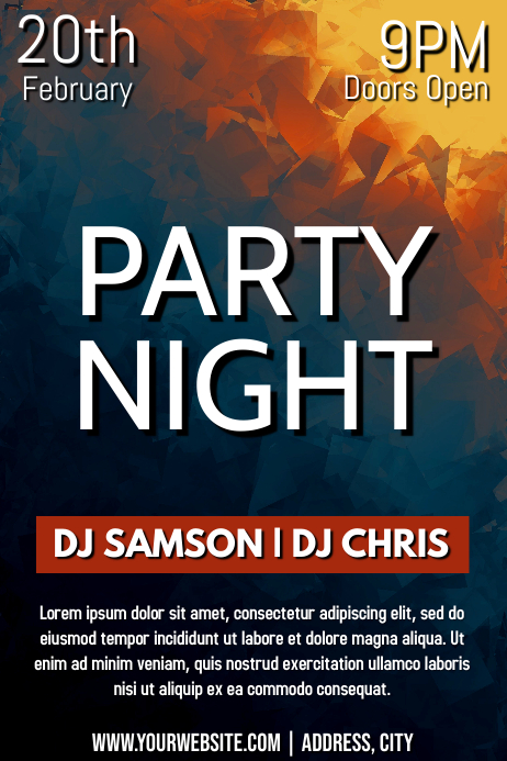 Template dance clubbing | PosterMyWall