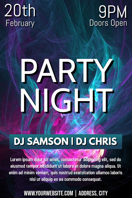 Template dance clubbing | PosterMyWall