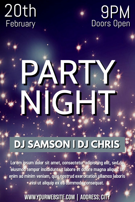Template dance clubbing | PosterMyWall