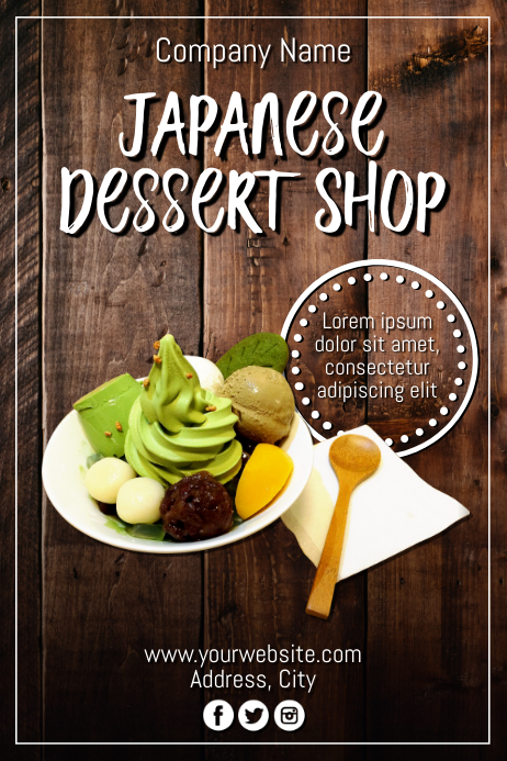 Template dessert | PosterMyWall