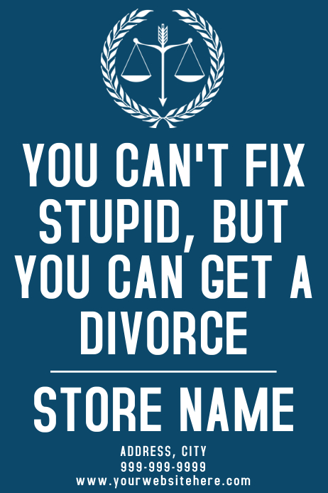 Plantilla de Template divorce lawyer | PosterMyWall