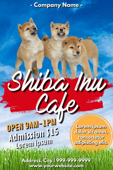Plantilla de Template dog cafe | PosterMyWall