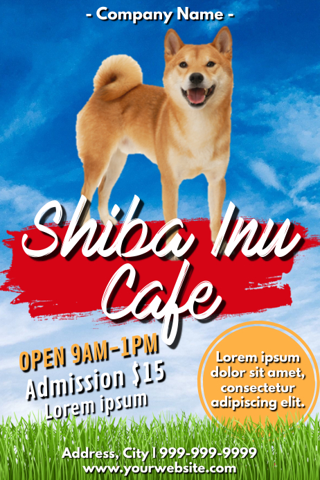 Plantilla de Template dog cafe | PosterMyWall