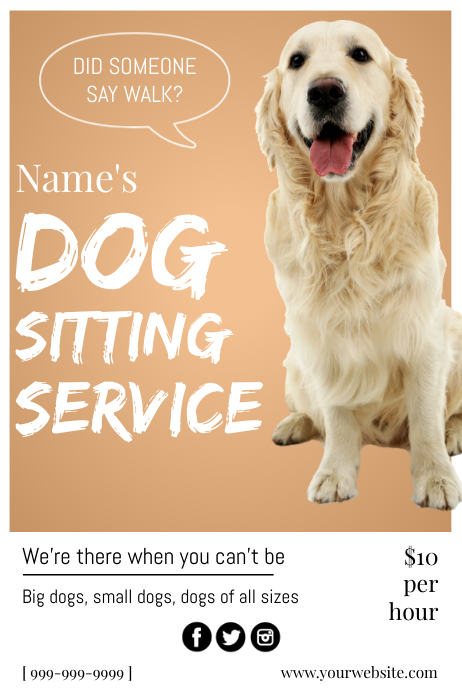 Template dog | PosterMyWall