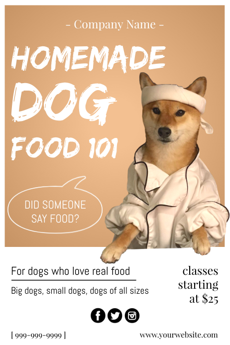 Template dog | PosterMyWall