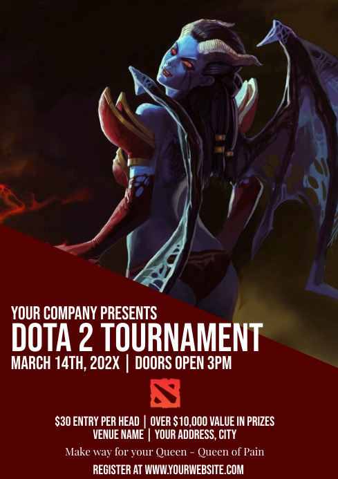 Template Dota | PosterMyWall