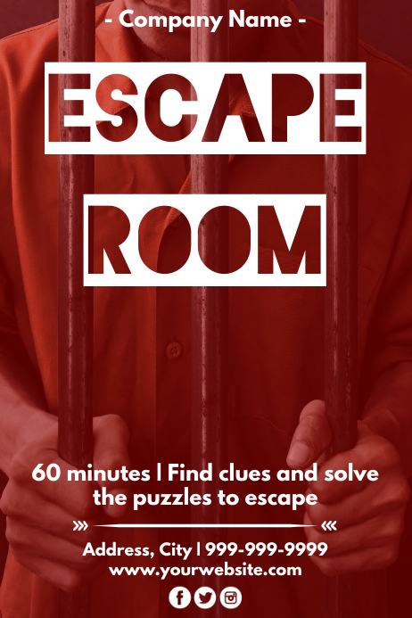 Copy of Template escape room | PosterMyWall
